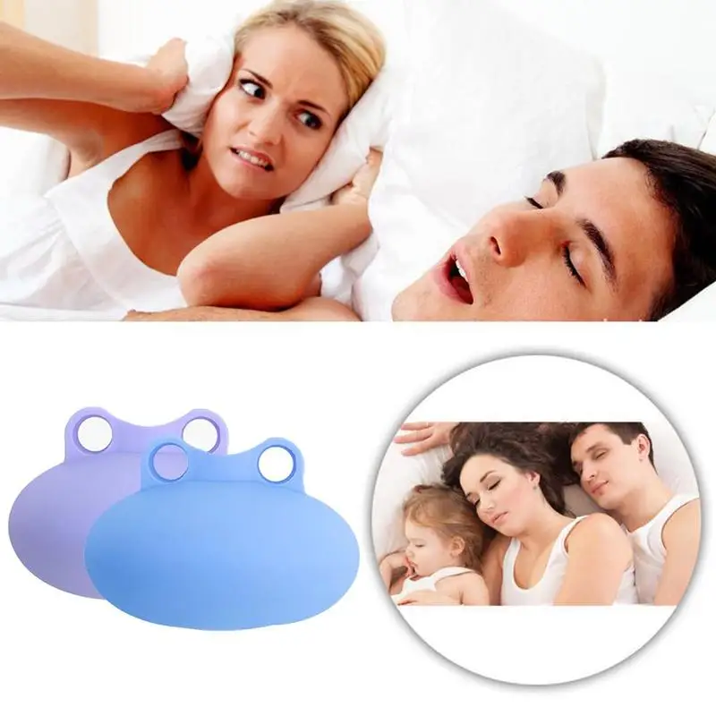 Cute Frog Silicone Anti Snoring Tongue Retaining Device Snore Solution ...