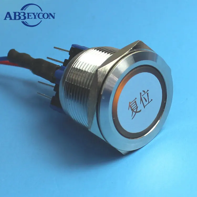 2262 IP67 22mm PA66 pin type push button switch plastic 22mm switch ...