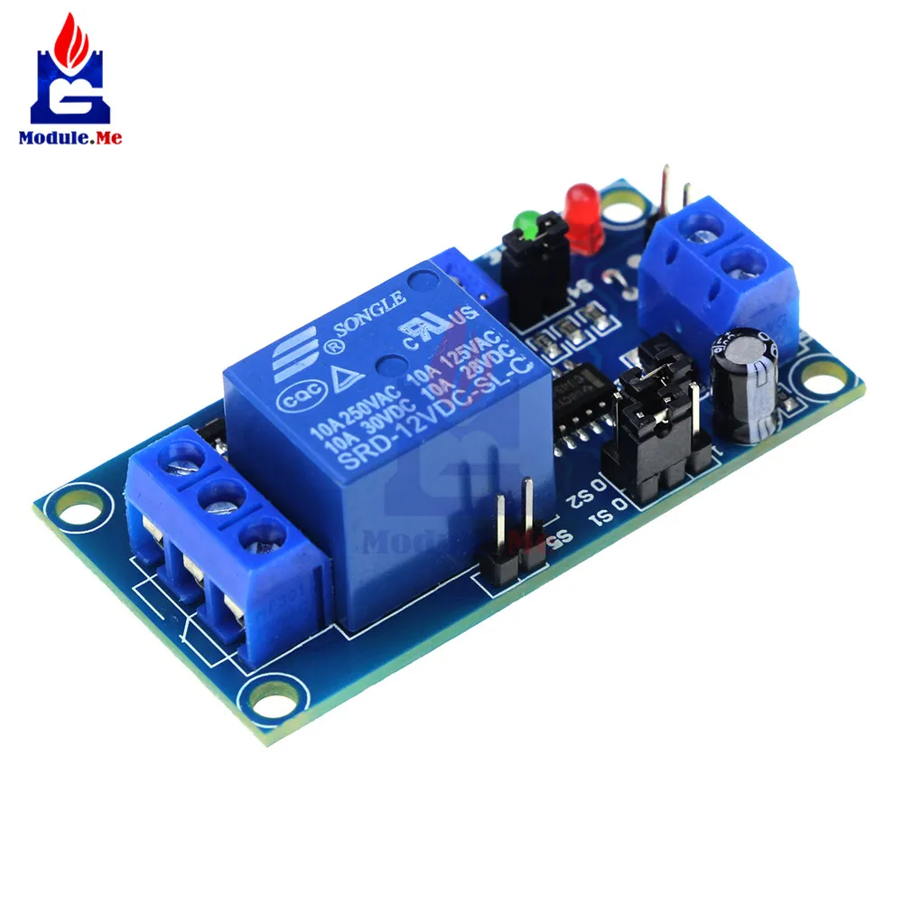 Dc 12v Timer Delay Relay Adjustment Switch Controller Turn On Delay Turn Off Switch Module 