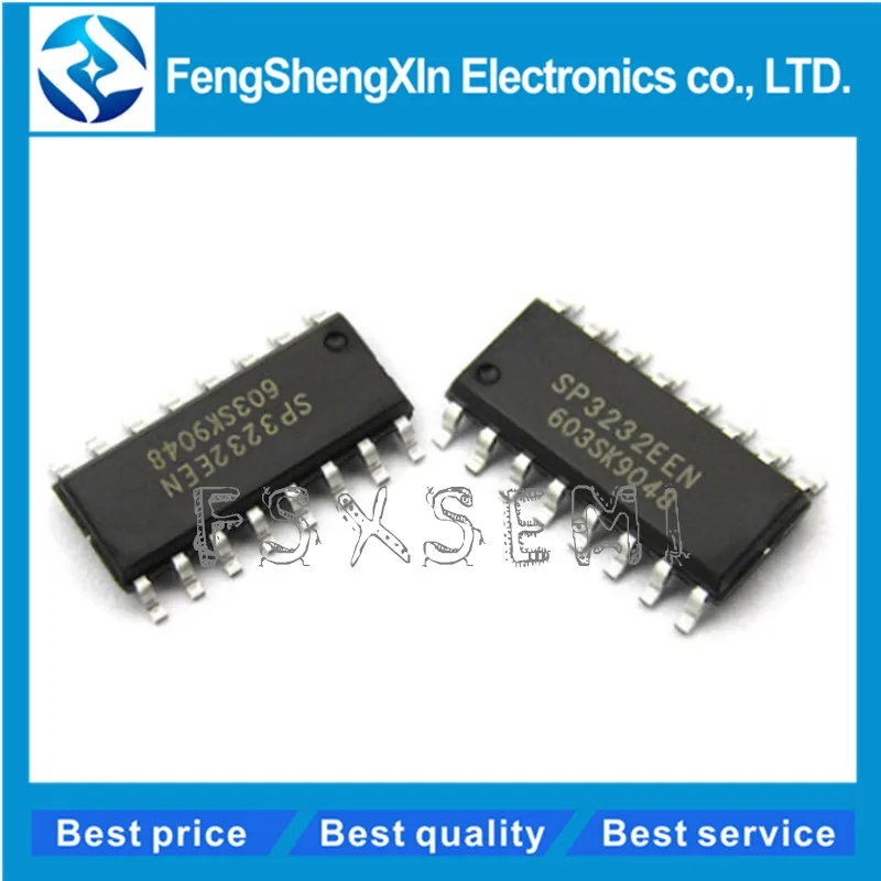 10pcs/lot Sp3232een Sp3232 Sop-16 True +3.0v To +5.5v Rs-232 ...