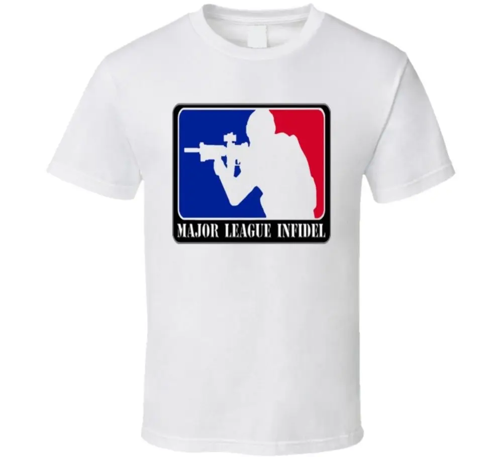 Major League Infidel Military USMC Marines Special Ops T Shirt O Neck ...