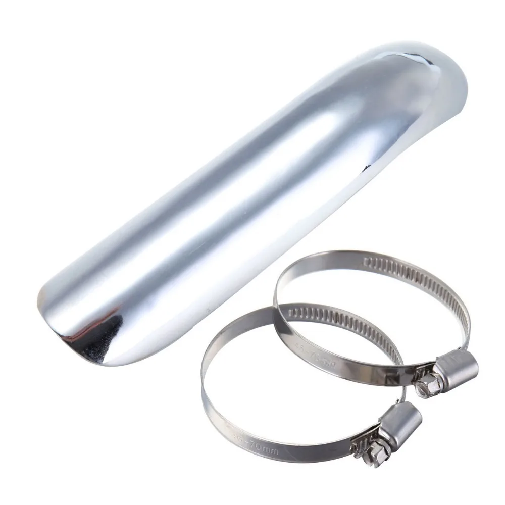 Motorcycle Curve Plain Exhaust Muffler Heat Shield Pipe Guard For ...