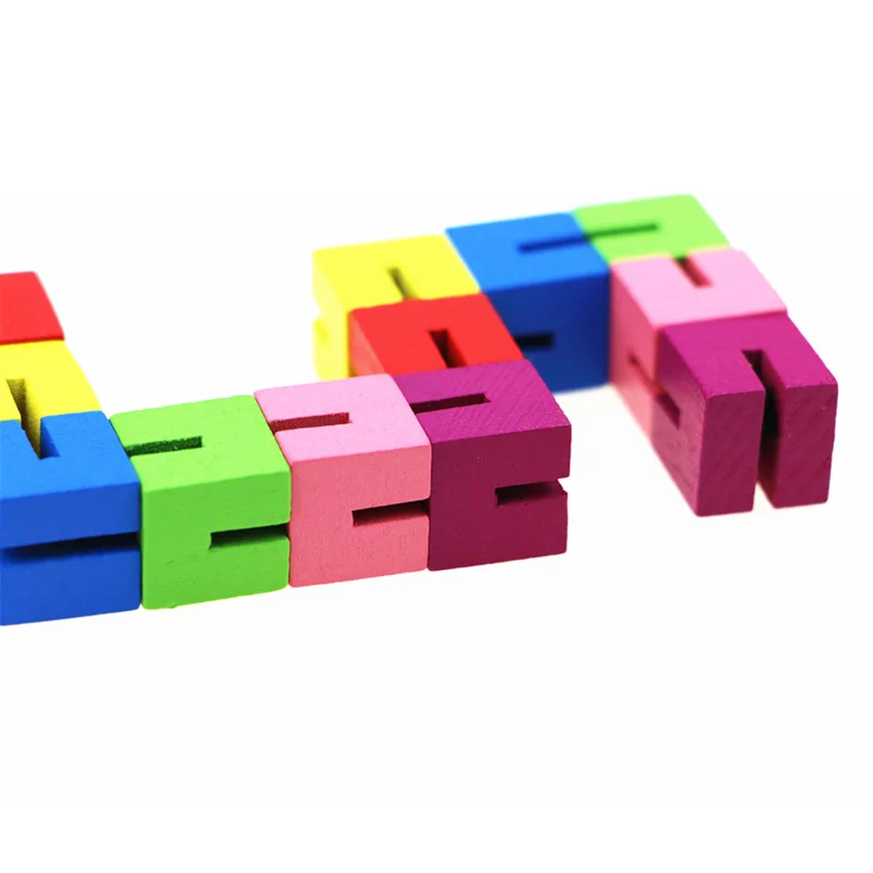 Block Toys 3D Constructor Cube String Wooden Toys For Kids 15.6*1.3*1 ...