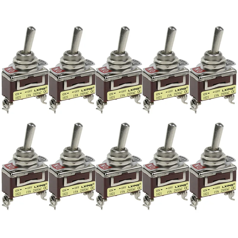 10pce-toggle-switch-silver-contact-2-feet-2-gear-1021-shake-button ...