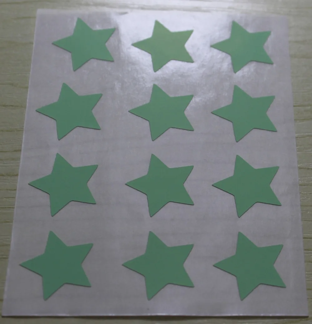 1.9cm Pastel Green Star Sticker Seals - Mini Mint Green Star Sticker ...