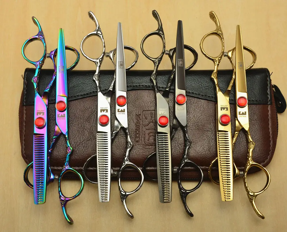 9002# 6.0'' 17.5cm 2Pcs/One Pair Hairdressing Scissors Japan 440C ...