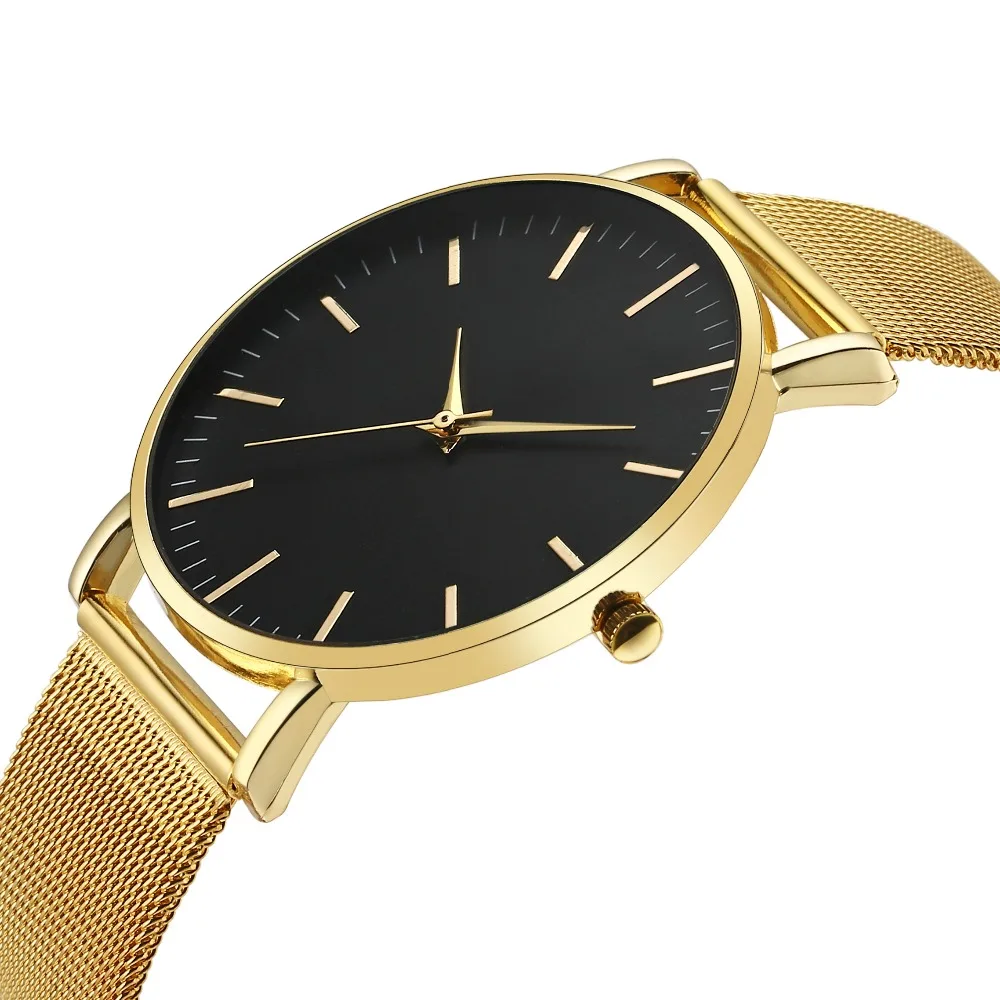 ⌚️ Ultra thin Men Watch No Logo CTPOR Brand Waterproof Male Stainless ...