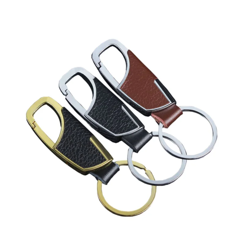 Exquisite Metal Leather Keychain Keyring Key Chain Car Key Ring For KIA ...