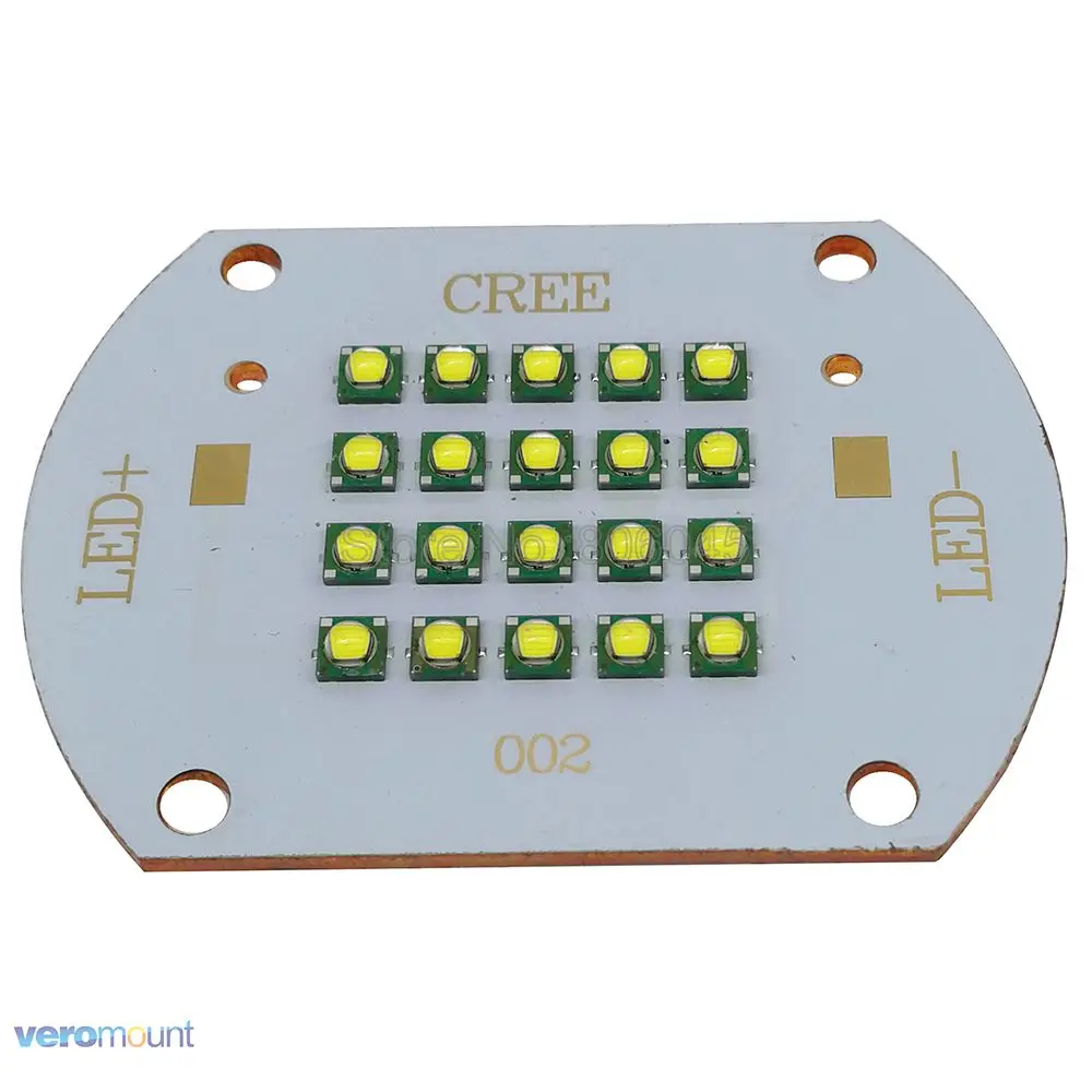 60 Вт Cree XP-E XPE Cooll белый 6500 к Multichip 20 светодиодный s ...