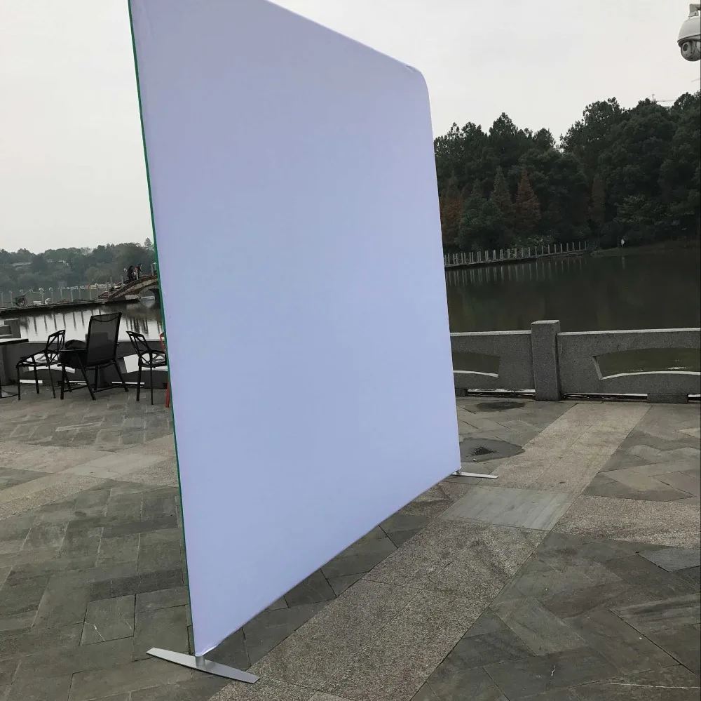 Portable Tension Fabric Backdrop Display Standing gold sun Photo Booth ...
