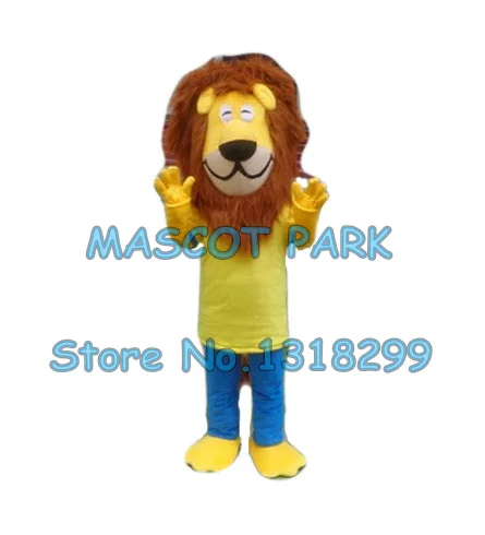 Lion Mascot Costume With Plush Hair Custom Adult Size Cartoon Character ...