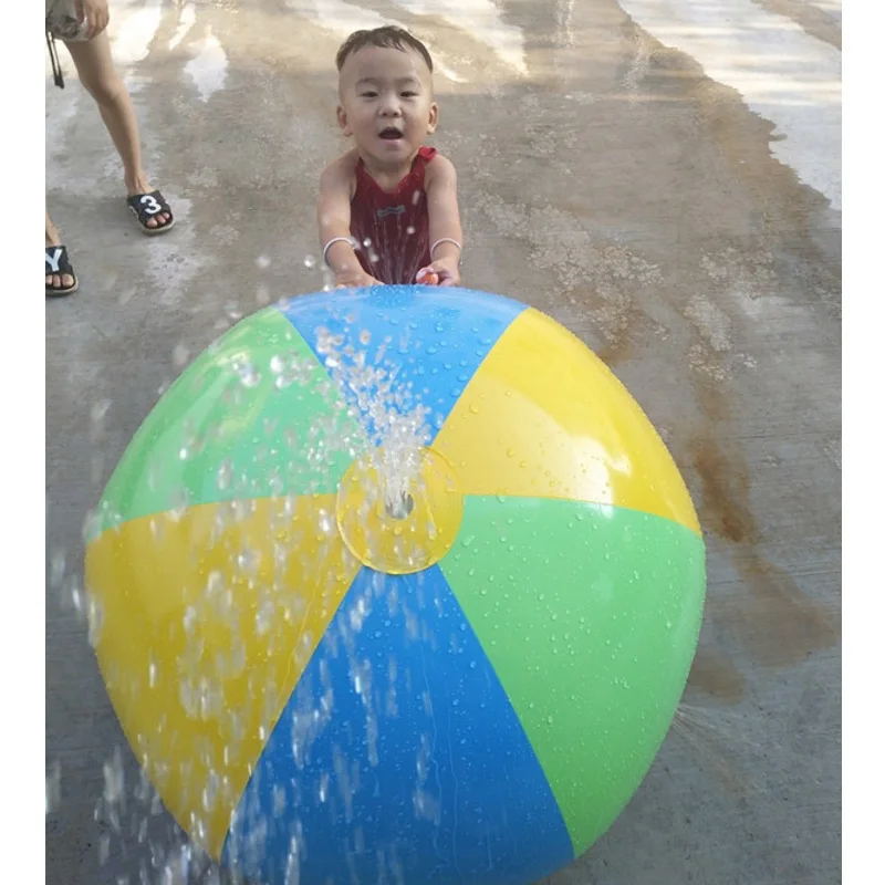 Inflatable Spray Water Ball Children Summer Outdoor Swimming Beach Pool ...