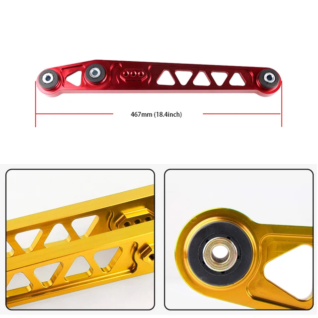 EK Rear Lower Control Arm Subframe Brace 96-00 PQY Rear Lower Control ...