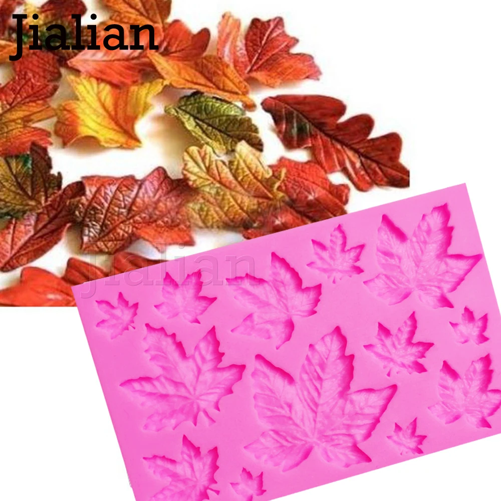 Silicone Maple Leaf Mold For Cake Decoration Decorating Tools Fondant 