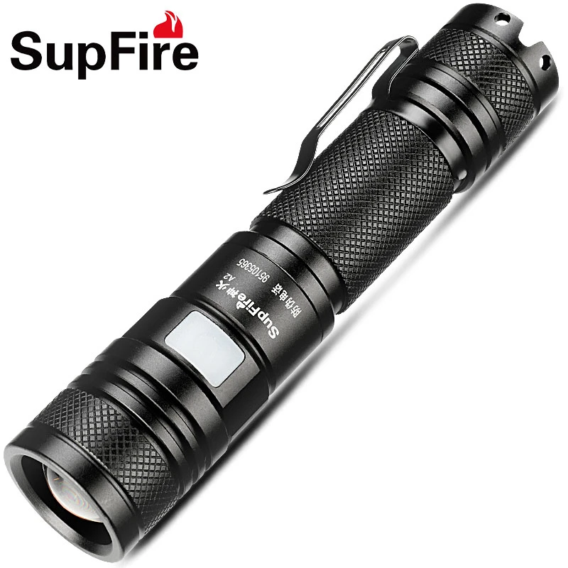 Supfire Zoom Flashlight Linterna Led 18650 Mini Torch Lamp Lanterna A2 ...