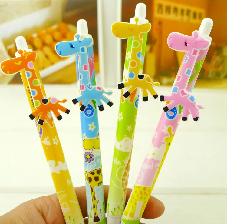 4-pcs-set-Cute-Adorable-Giraffe-Clip-0-5mm-Bullet-Tip-Ballpoint-Pen ...