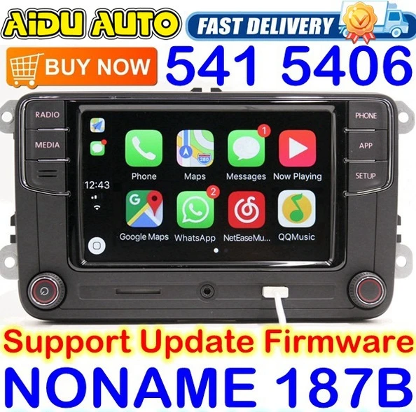 Noname Carplay RCD330 RCD330G Plus 6.5 MIB Radio For VW Golf 5 6 Jetta ...