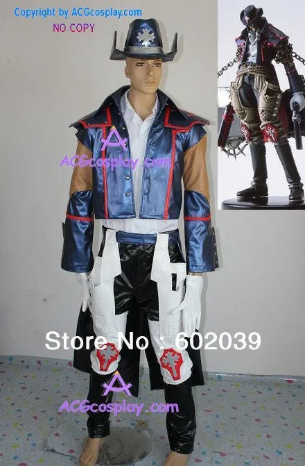 Gungrave brandon calor cosplay traje de boa qualidade|cosplay costume ...