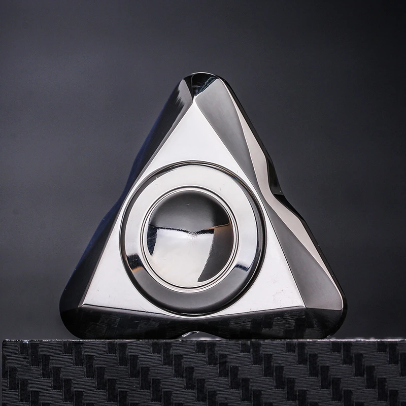 10 Styles New Triangular Stainless Steel Metal Edc Fidget Hand Spinner ...