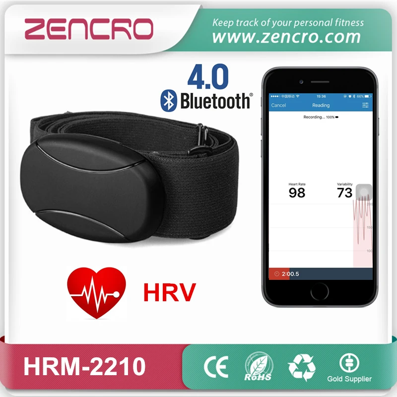 HRV RR Interval Heart Rate Sensor Bluetooth 4.0 Heart Rate Monitor Belt ...