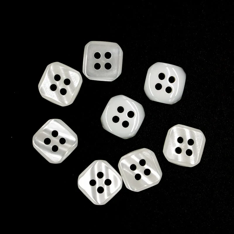 100PCs-Resin-Buttons-4-holes-Square-Pearl-Button-Latest-Design ...