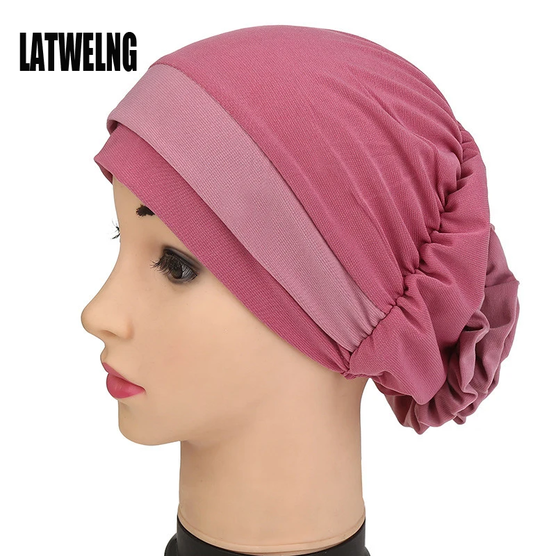 2017 New Fashion Women Arabic Turban Caps Beanies Touca Cap Muslim Hat ...