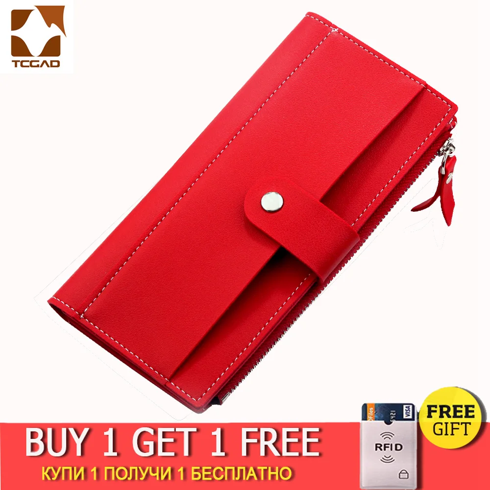 Long PU Wallet for Women, Hasp Clutch, Female Purse, Money Wallet ...