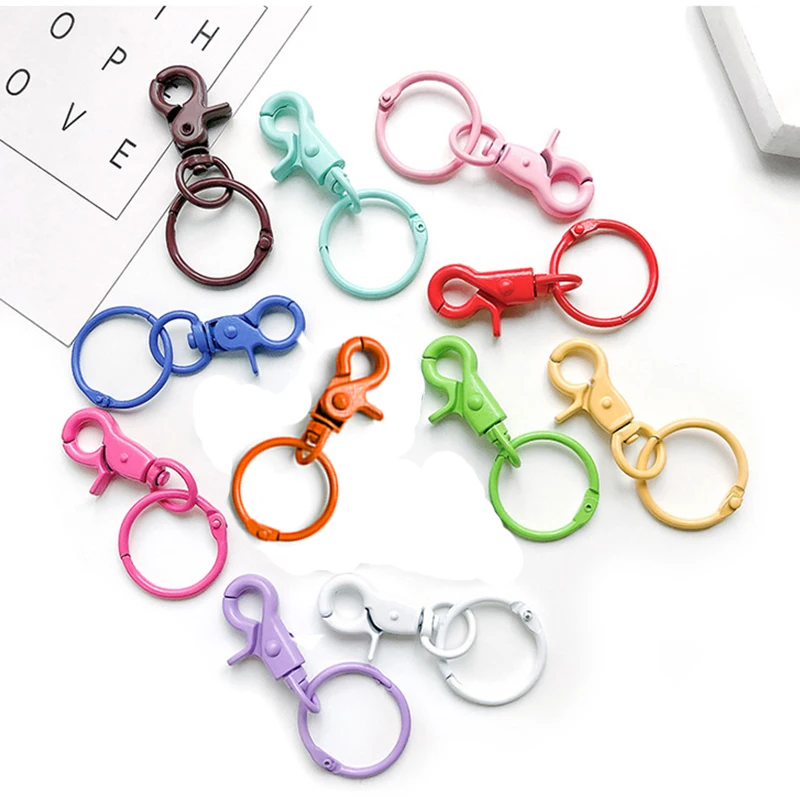 Diy Handmade Jewelry Accessories Keyring Hooks Red Blue Green Etc ...