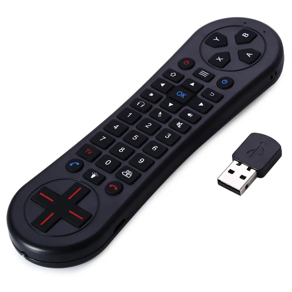 TZ MX8 P 2.4Ghz Wireless Rechargeable Keyboard Air Mouse Remote Control ...