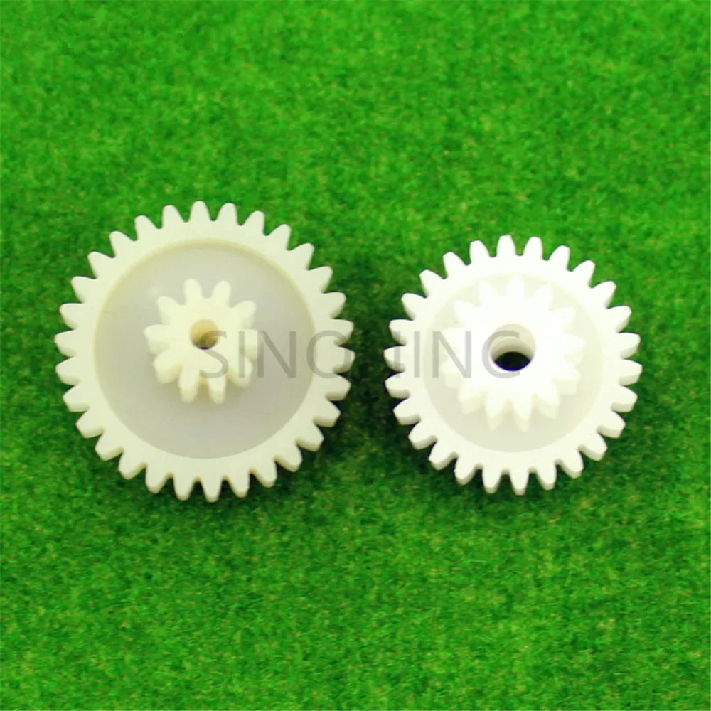 1pcs M1 Plastic Gears 12T 30T 26T Module 1 Combination Reduction Gears ...