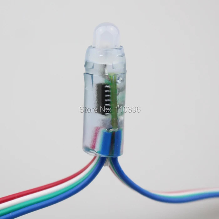 Купить 12 мм ws2801 пикселей модуль 50 узел/строка 5 в ws2801 pixel RGB ...