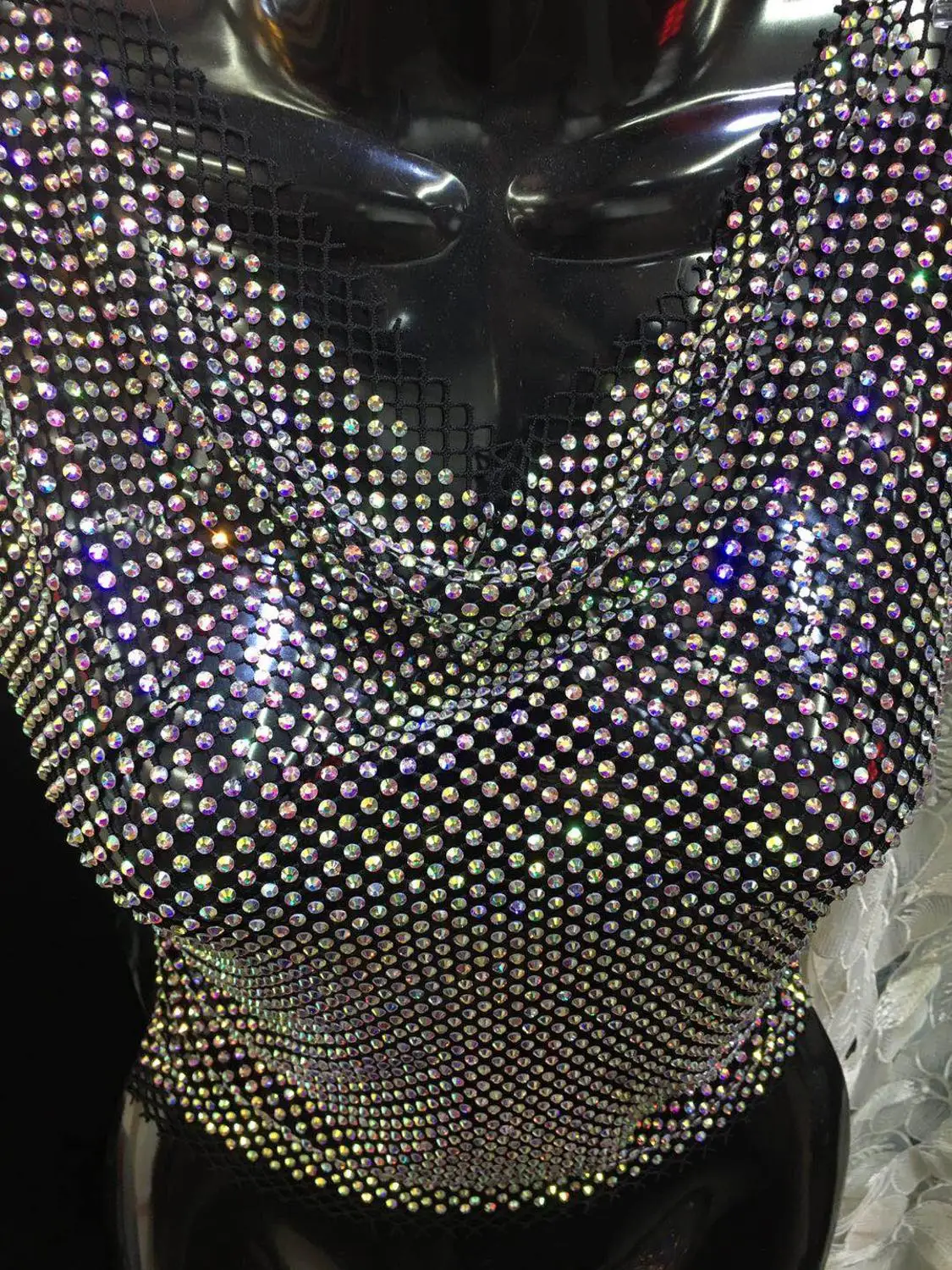 High end hot super shiny hot diamond chest accessories LOGO Africa ...