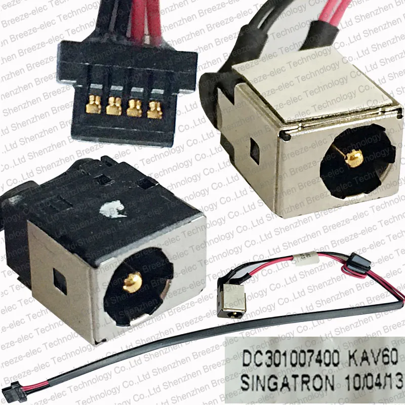 3 pieces Original DC Power Jack socket cable connector harness for Acer ...