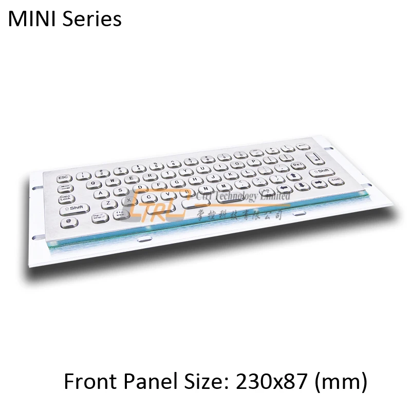 MINI 66 keys stainless keyboard, mini metal keyboard, kiosk keyboard ...