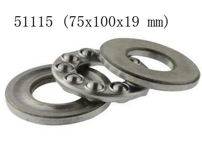 (1 Pcs) 51115 (75x100x19 Mm) Axial Ball Thrust Bearing (75mm X 100mm X ...