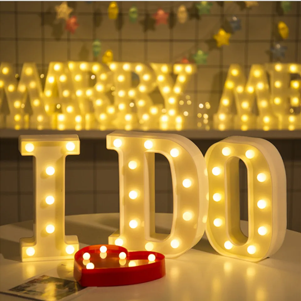 Letter Light Alphabet Letter Lights Led 3D Letter Lamp Letters Led ...