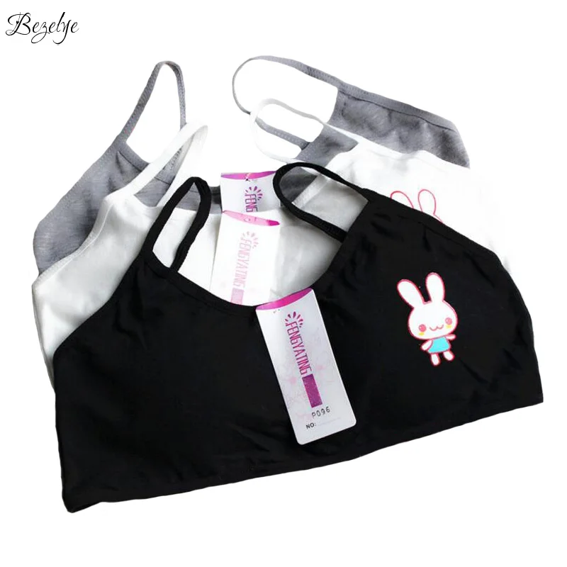 Rabbit Bras for Girls Chest Pad Removable Young Girl Bra Training ...