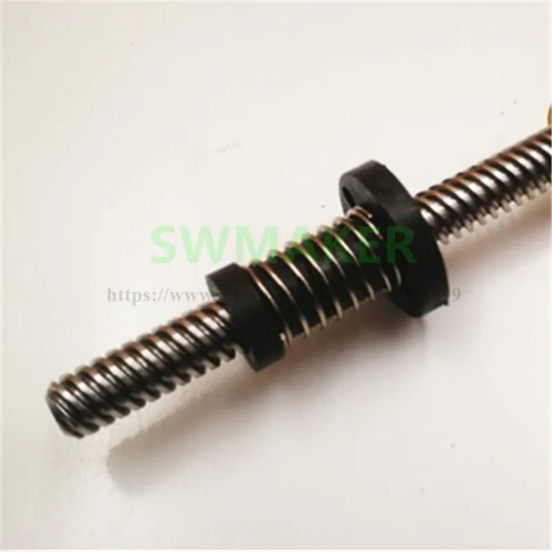 2pcs Tr8x8 Tr8x2 T Type Lead Screw 300mm/345mm+anti Backlash Pom Nut ...