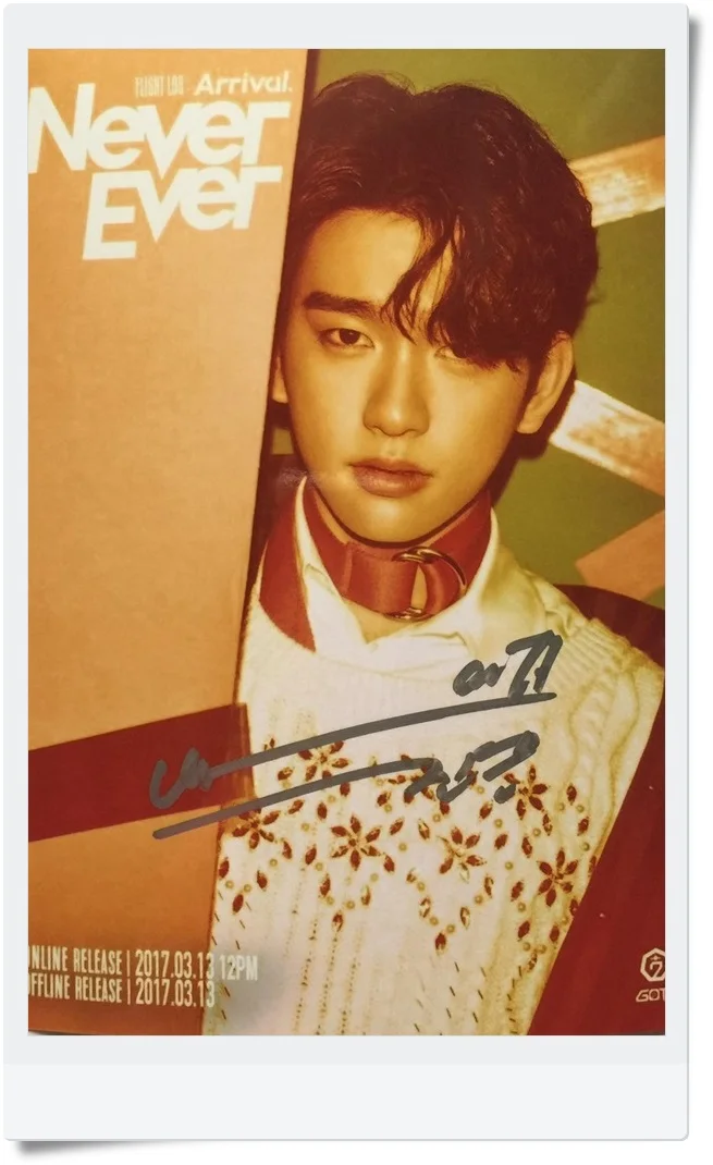 GOT7 GOT 7 Junior Jr. autographed signed photo FLIGHT LOG:ARRIVAL 6 ...