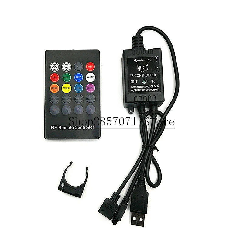 USB RGB controller strip light Music IR 20 Keys IR Remote Controller ...
