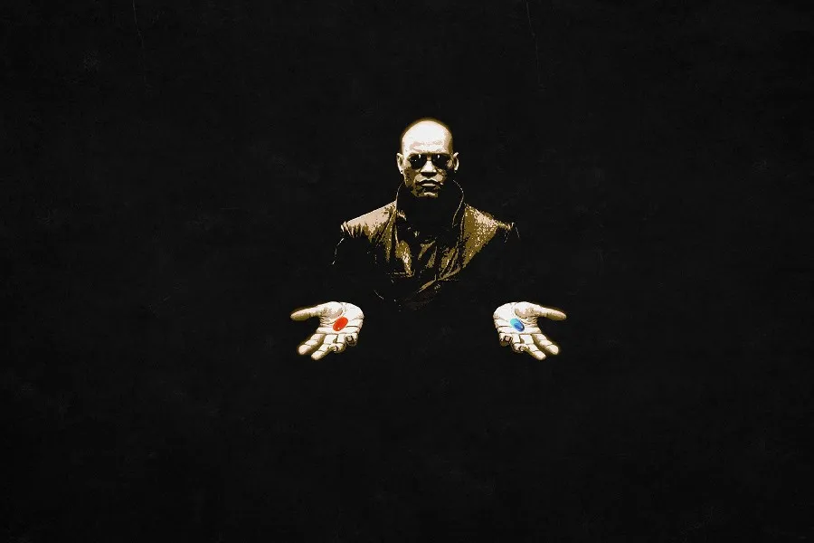 Diy Frame The Matrix Morpheus Pills Movie Movies Sci Fi Cloth Silk Art ...