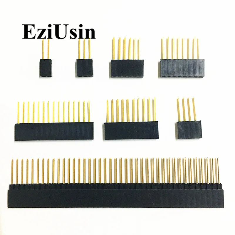 2.54mm Single Row Female Long pins PC104 11mm Breakaway PCB Board Pin ...