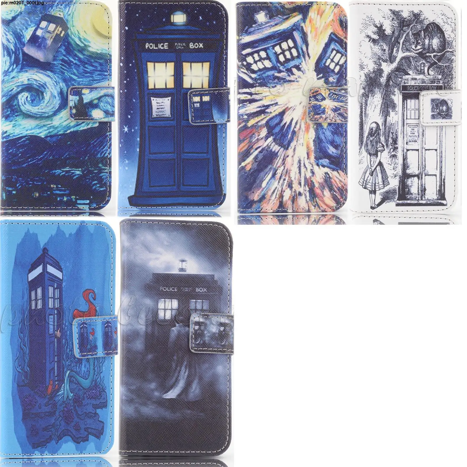 Tardis Doctor Who Design Wallet Leather case for iphone 4/4s/4g Q0207 ...