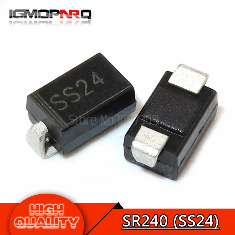 100pcs DO 214AC SMD SCHOTTKY DIODE SS24 2A 40V SMA SR240-in Diodes from ...