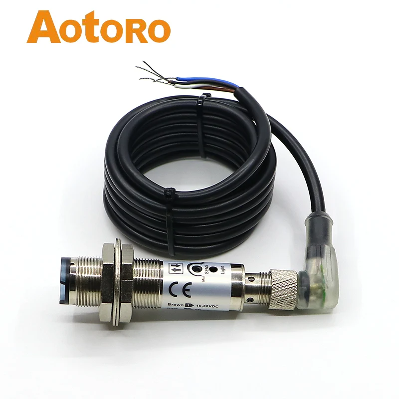 photoelectric-sensor-ERC18M-DS30C1-metal-plastic-detector-NPN-NO-M12 ...