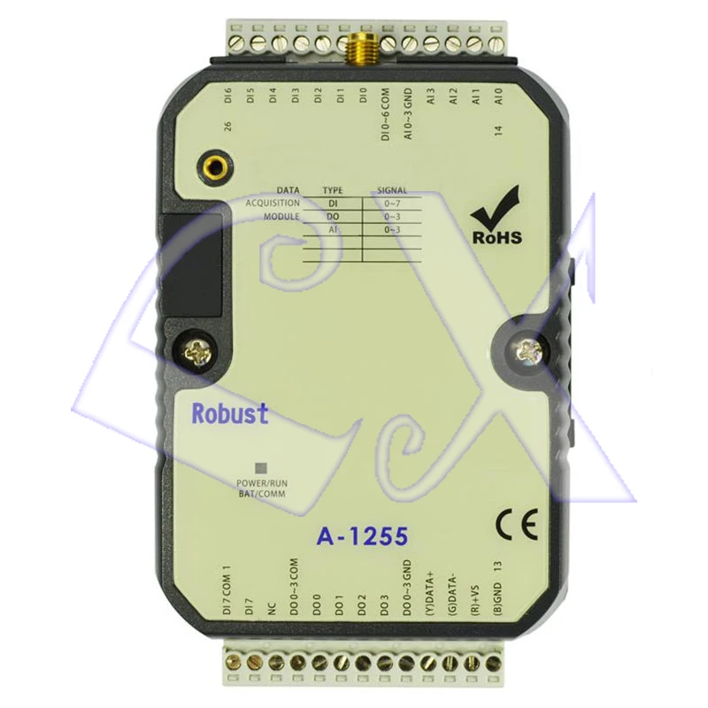 8AI 4DI WiFi control I/O module direct thermocouple thermistor Modbus ...