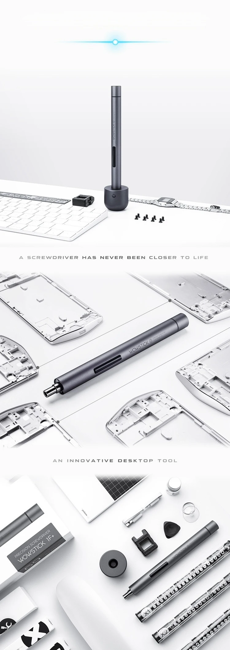 Xiaomi New Upgraded Wowstick 1f Pro Mini Precision Electric Screwdriver ...