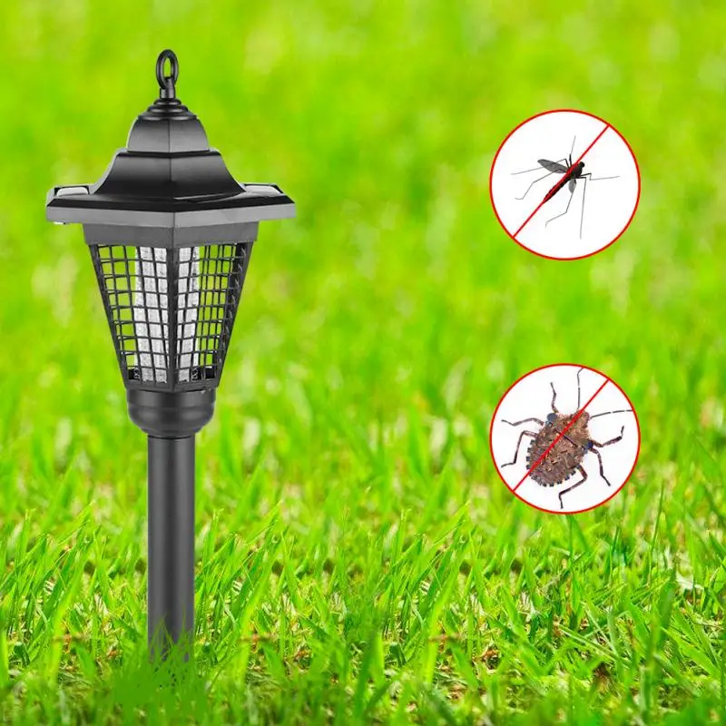 Solar Power Mosquito Killer Bug Zapper UV Light Electronic Mosquito ...