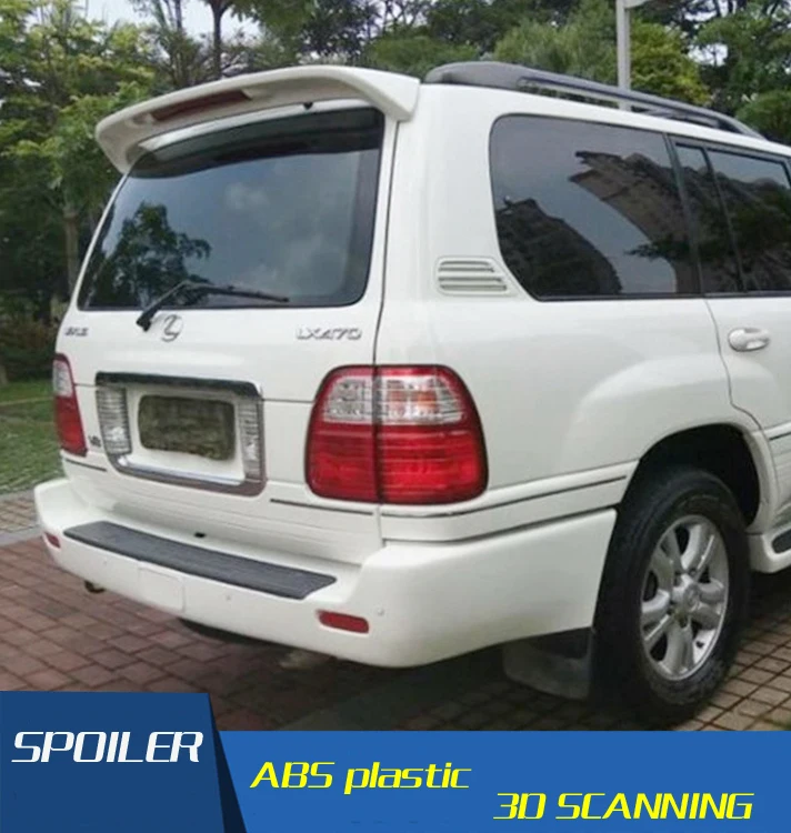 For Lexus LX470 Spoiler Quality ABS Material Car Rear Wing Primer Color ...