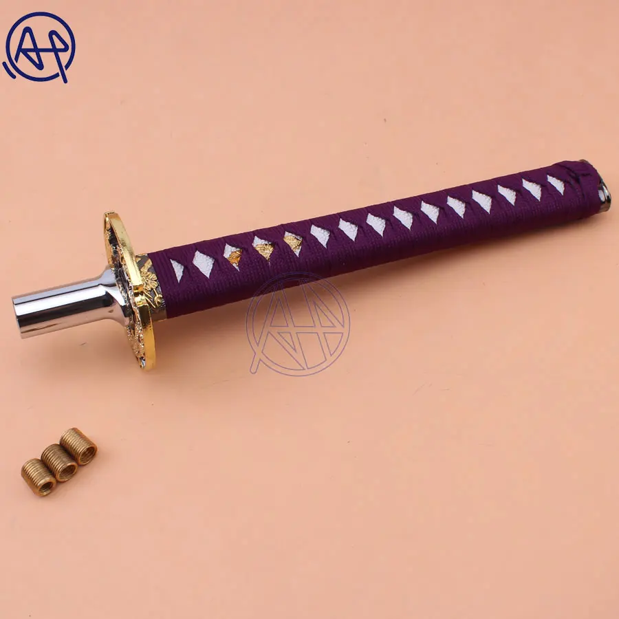 Katana Sword Samurai Style Car Gear Stick Metal Cloth Shifter Lever ...